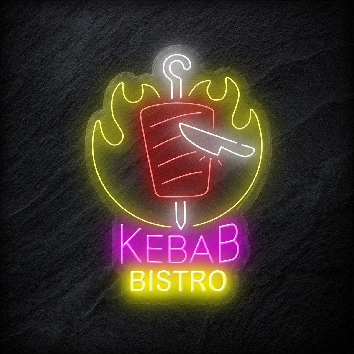 "Kebab Bistro" LED Neon Sign – NEON EVERGLOW