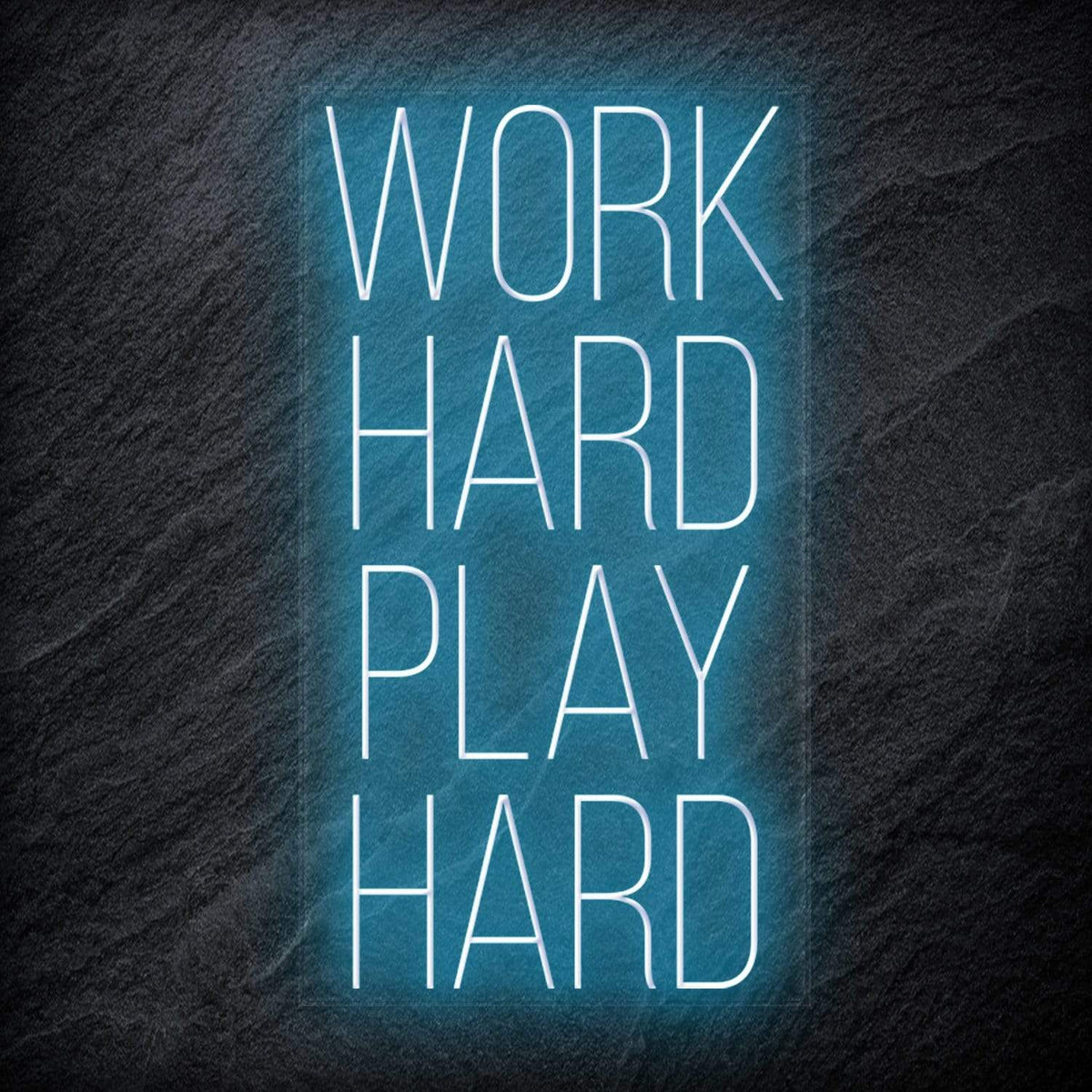 "Work Hard Play Hard" LED Neon Sign – NEON EVERGLOW